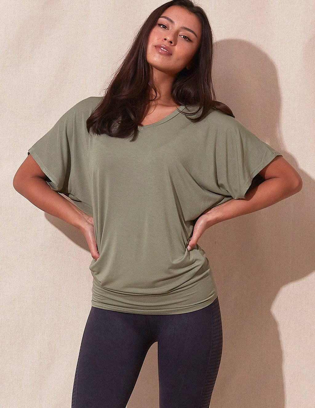 Bamboo Dolman Tunic - Sage — Sivana
