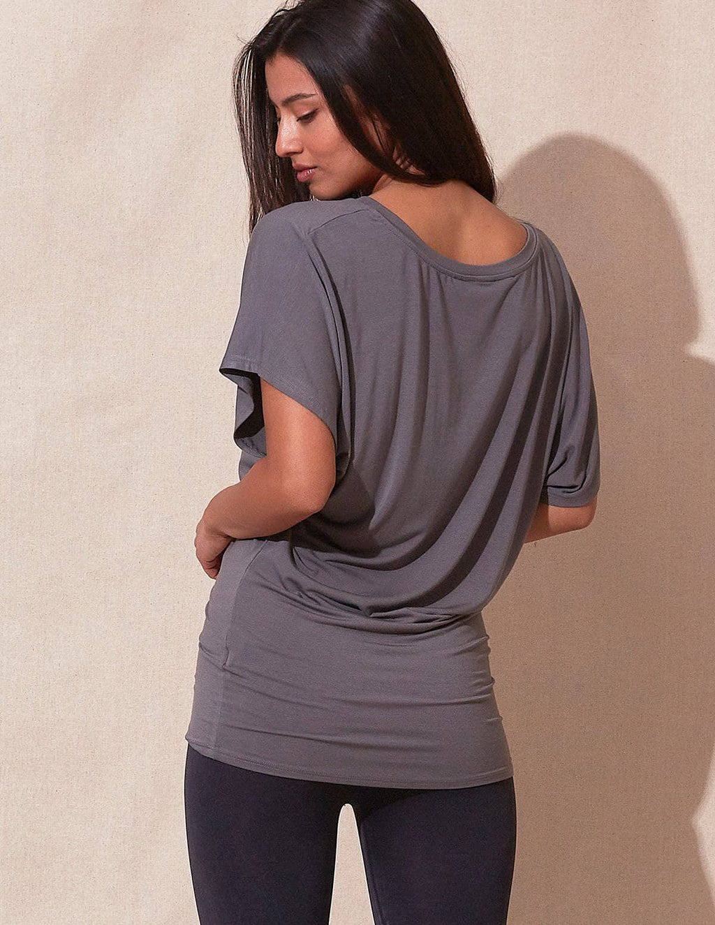 Bamboo Dolman Tunic - Grey — Sivana