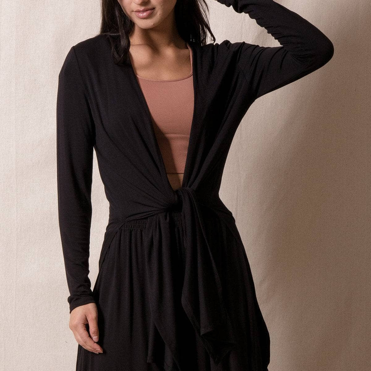 Bamboo Yoga Wrap - Black — Sivana