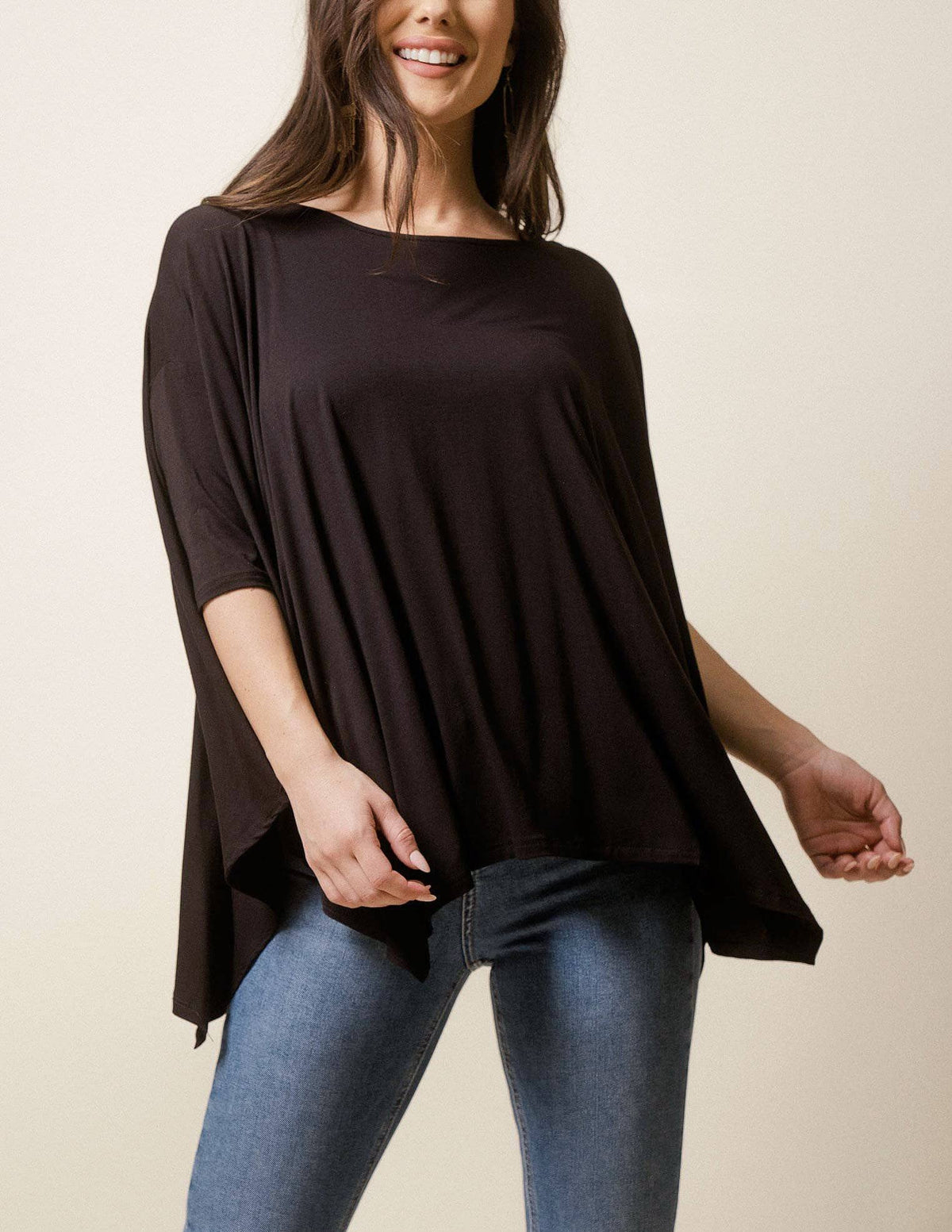 Bamboo Poncho Top — Sivana